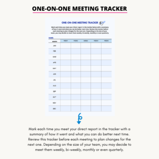 One-on-One Meeting Questions + Template - TechTello Products