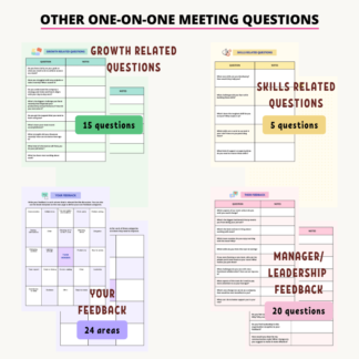 One-on-One Meeting Questions + Template - TechTello Products